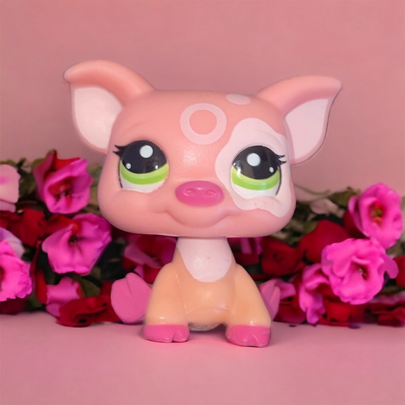 Littlest Pet Shop | Accessories | Littlest Pet Shop 225 Pink Peach Pig ...